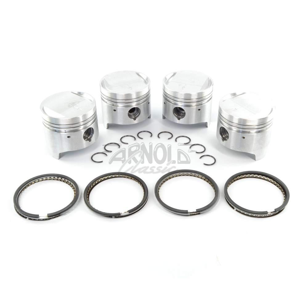 Jeu de pistons 84mm et jeu de segments de piston 1800/2000 Fiat 124 ...