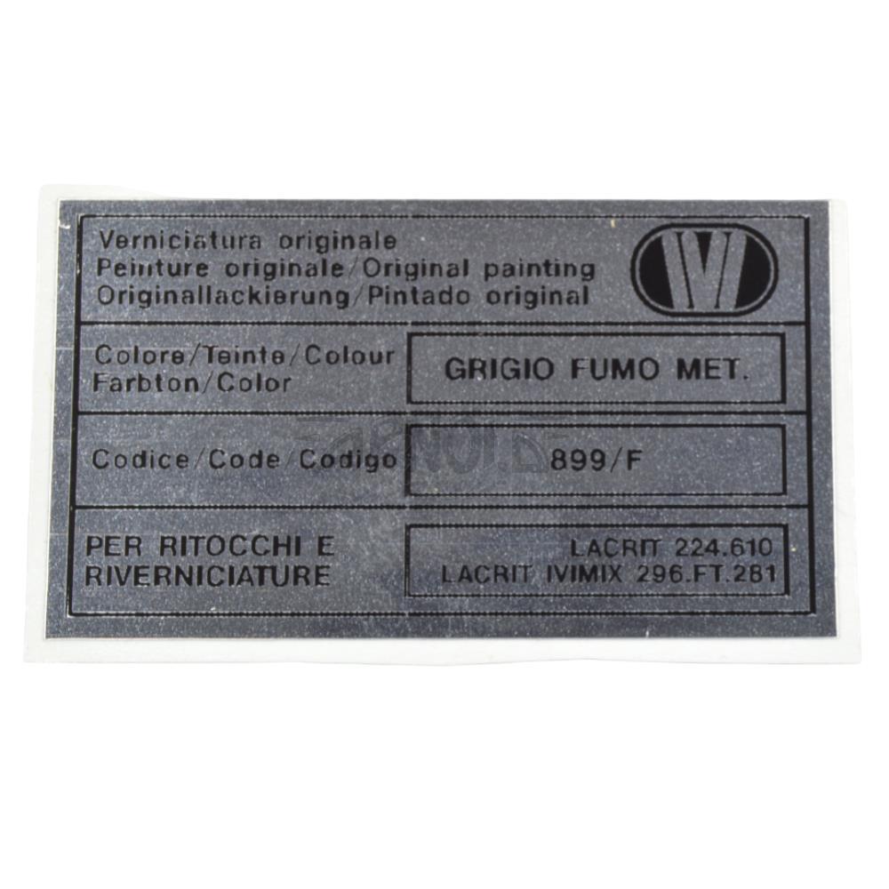 Sticker: Colour 899 Grigio Fumo buy spare parts