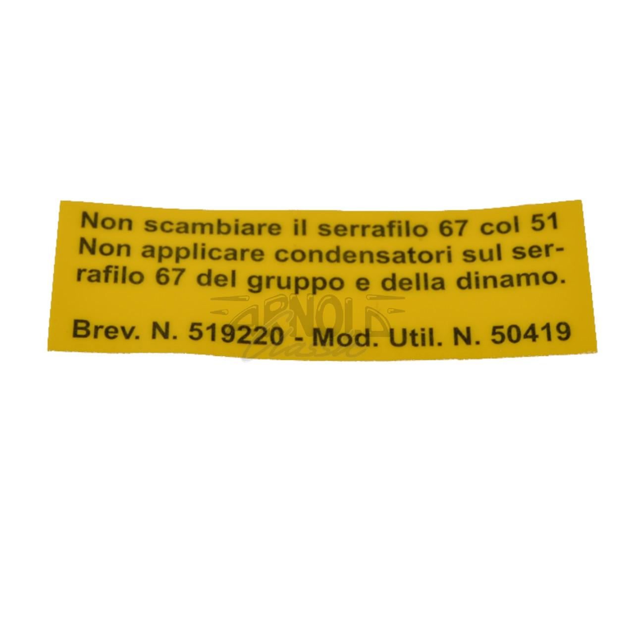 Sticker for alternator regulator buy spare parts