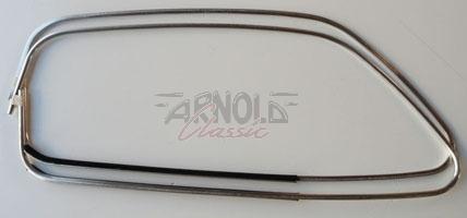 Pair of door window frames with seal Fiat 500 - Fiat 500 Giardiniera ...